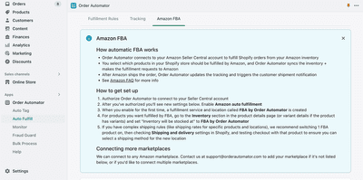 How to Automate Shopify Order Fulfillment with Amazon MCF / FBA